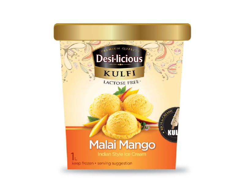 Desi-licious Ice Cream (Malai Mango) Box 1L – Wholesale Price