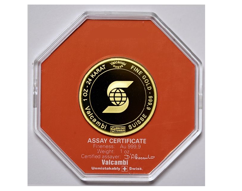 1 oz Gold Scotiabank Round Bar – Wholesale Price